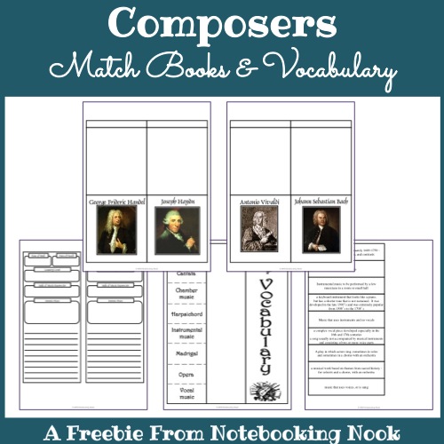 Freebie: Composer Match Books and Vocabulary Mini-book – The ...